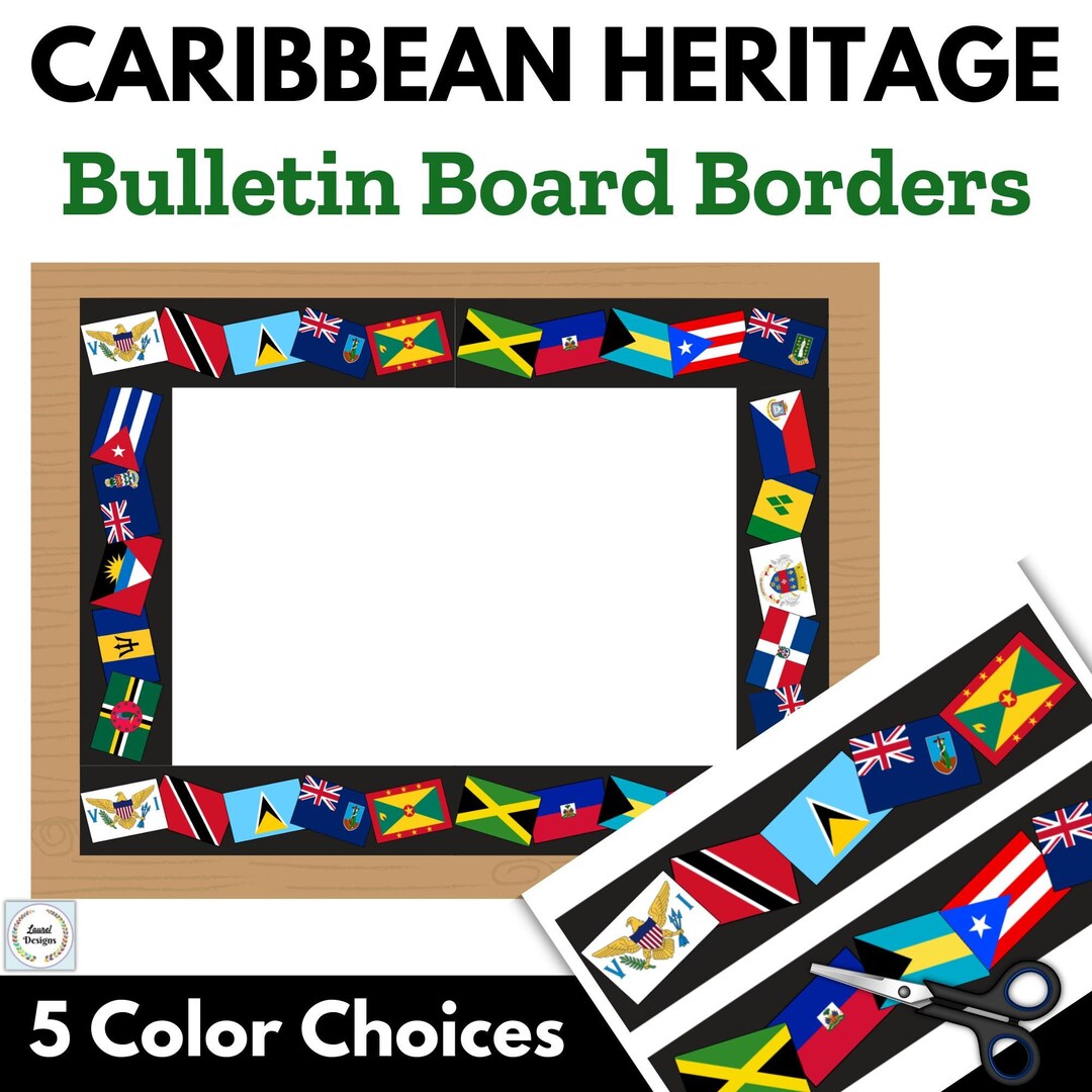 Printable Caribbean American Heritage Month Bulletin Board Borders ...