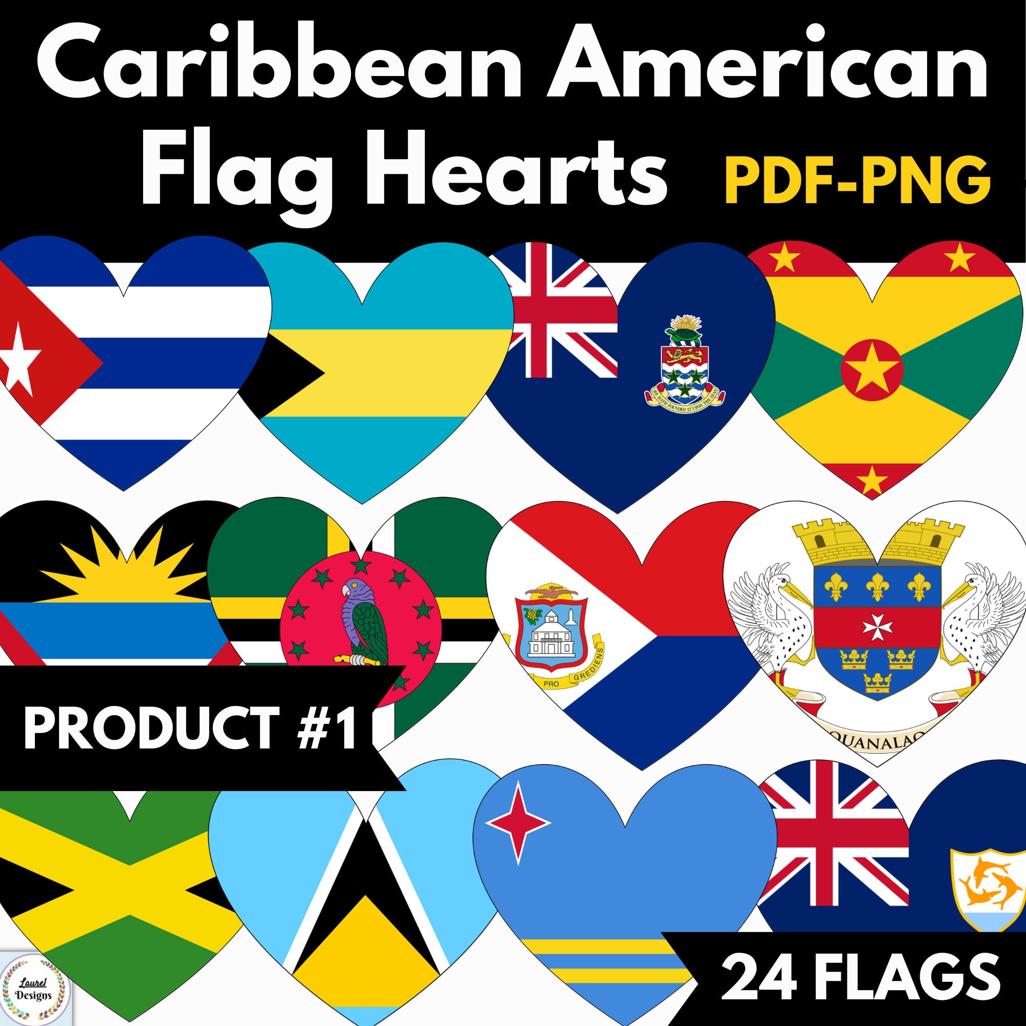 Printable Caribbean American Heritage Month Bundle, Bulletin Board ...