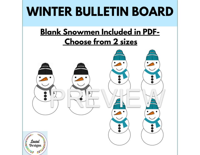 Winter-snowman Bulletin Board, Kindness Theme, It's Cool to Be Kind ...