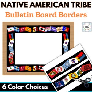 Native American Heritage Month Bulletin Board Borders, Classroom ...