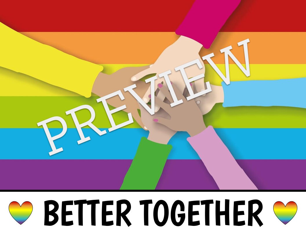 Pride Month Posters, LGBTQ Posters, Inclusion Posters, Diversity ...