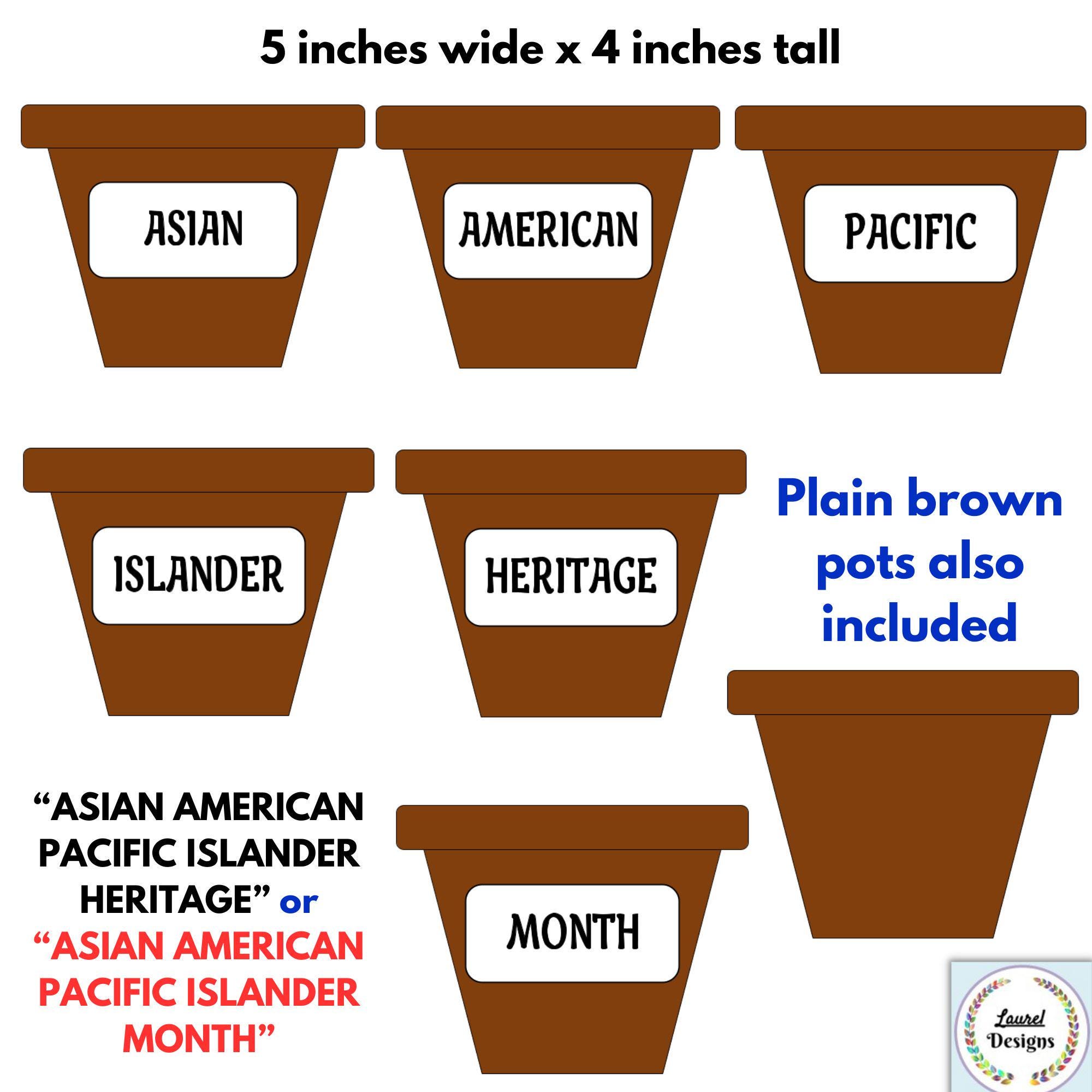 Printable AAPI Heritage Month Flag Flowers Craft, Asian American ...