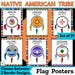 Native American Heritage Month Tribe Posters, Tribe Flags, Bulletin ...