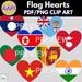 AAPI, Asian American & Pacific Islander Heritage Month Flag Hearts ...