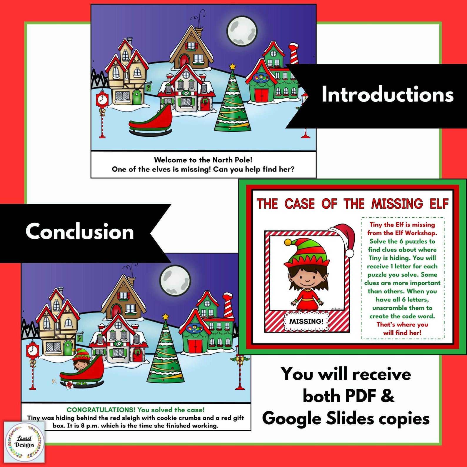 Christmas Escape Room, Elf Escape Room, Holiday Puzzles, Math Puzzles ...