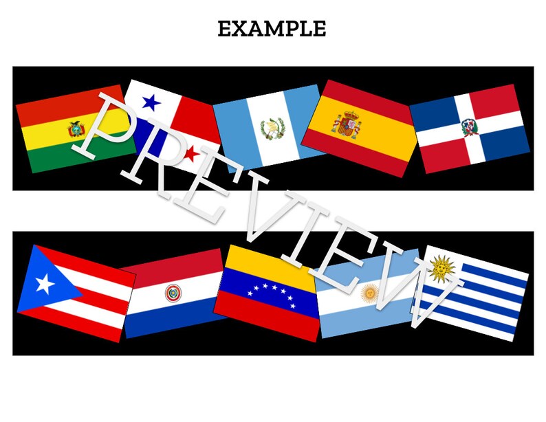 Hispanic Heritage Month Flag Bulletin Board Borders, Spanish Flag ...