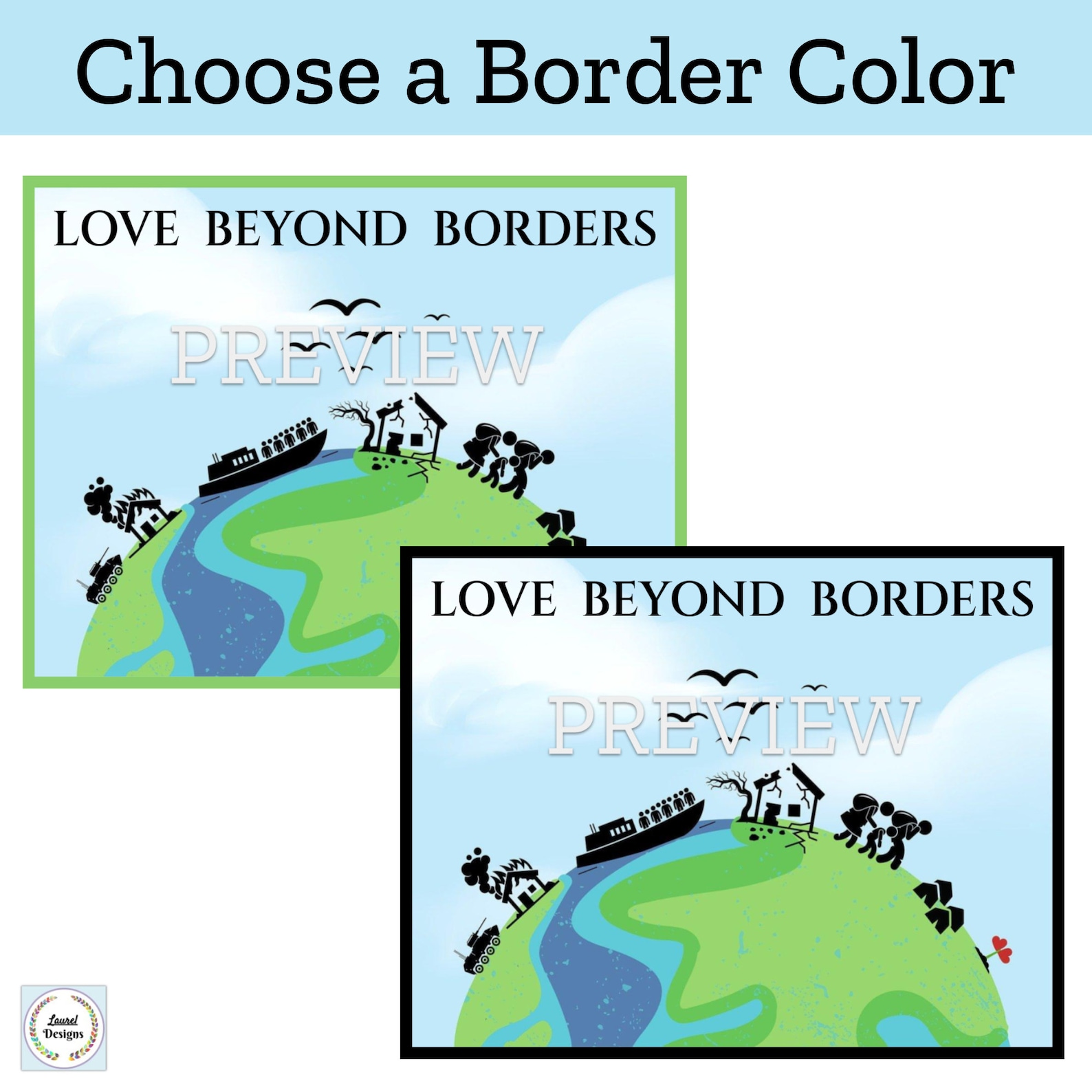 Printable World Refugee Awareness Month Posters, World Refugee Day ...