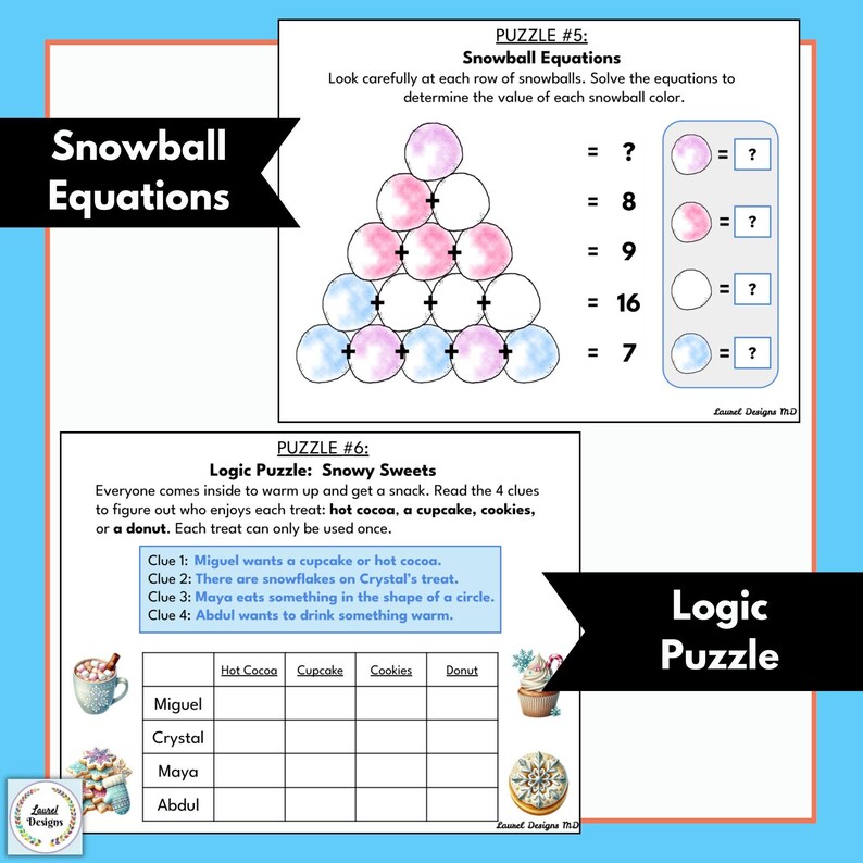 Snowball Fight Escape Room, Winter Escape Room, Winter Challenge, Snow ...