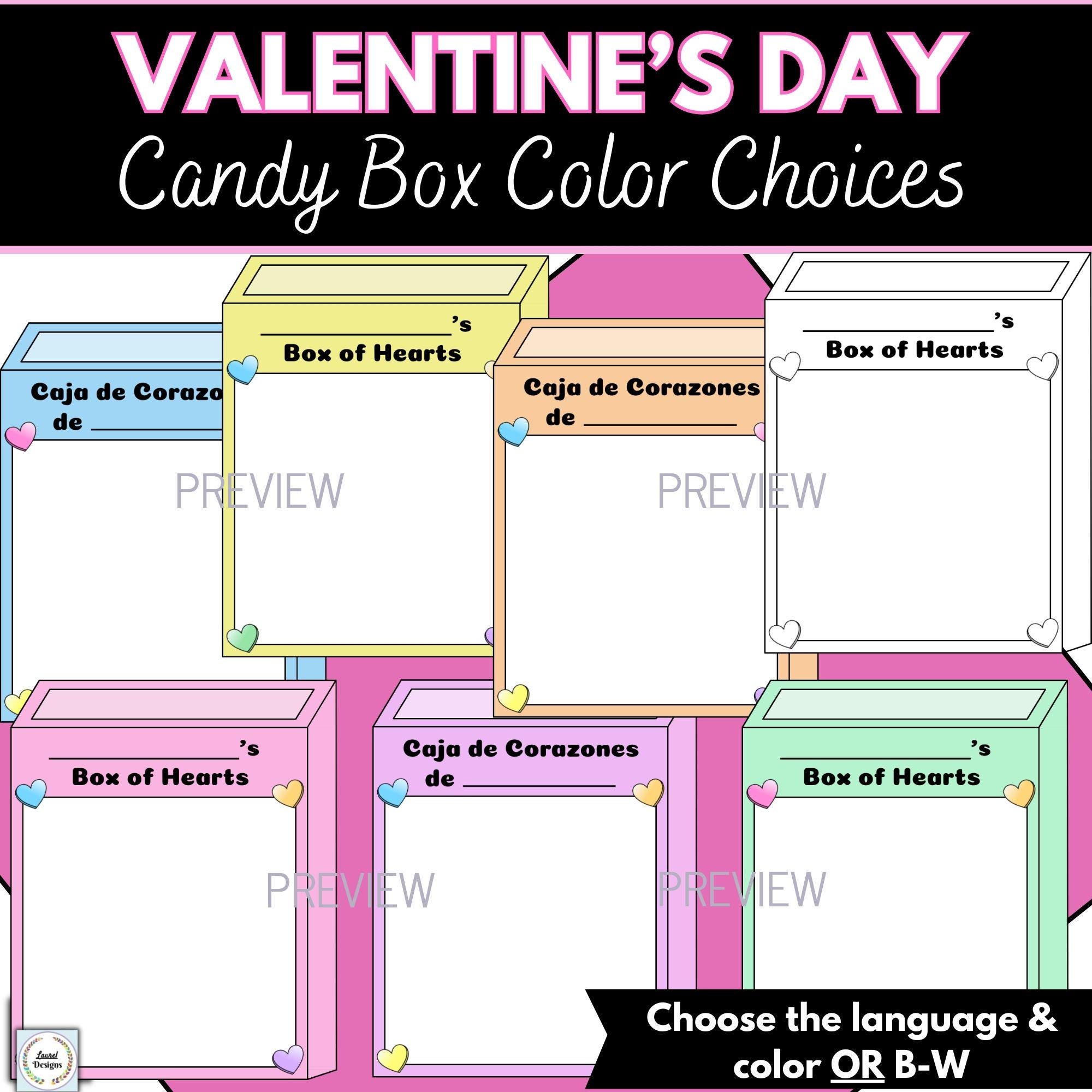 Valentine's Day Craft, Party Activity, Conversation Heart Affirmations ...