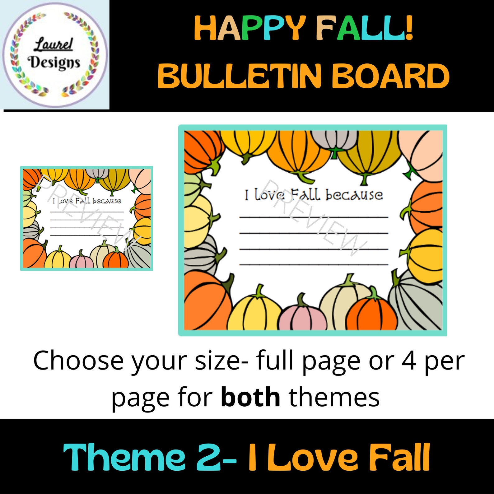 Fall Bulletin Board Kindness Bulletin Board happy - Etsy