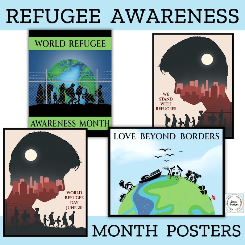 Printable World Refugee Awareness Month Posters, World Refugee Day ...
