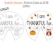 Thanksgiving Activity, Thankful Wheel, English and Spanish, I Am ...