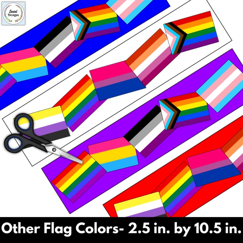 Pride Month Bulletin Board Borders, LGBTQ, Rainbow Flags, Rainbow ...