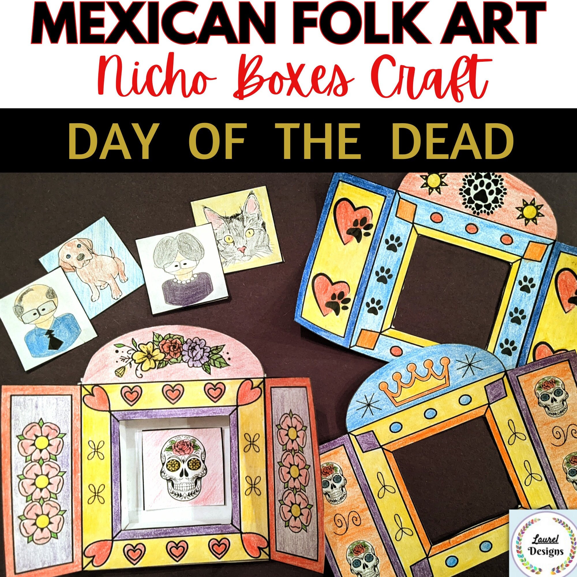 Day of the Dead Activity/hispanic Heritage Month Activity Nicho Craft ...