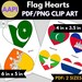 AAPI, Asian American & Pacific Islander Heritage Month Flag Hearts ...