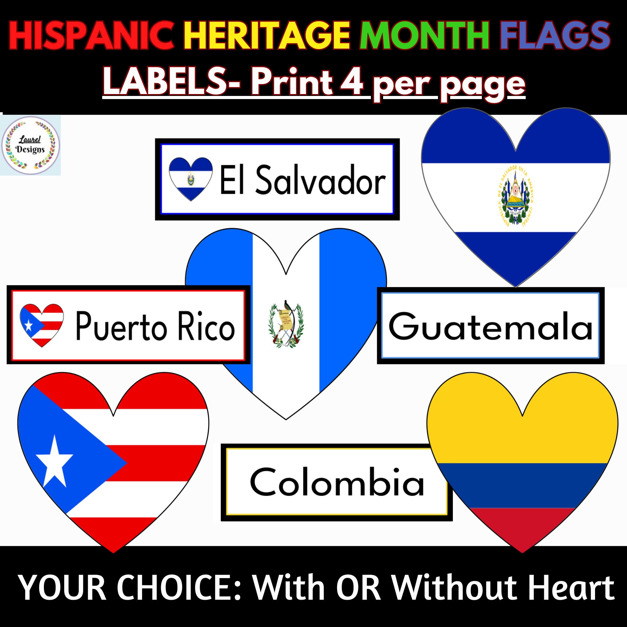 Hispanic Heritage Month Classroom Bundle, Bulletin Board Decor, Clip ...
