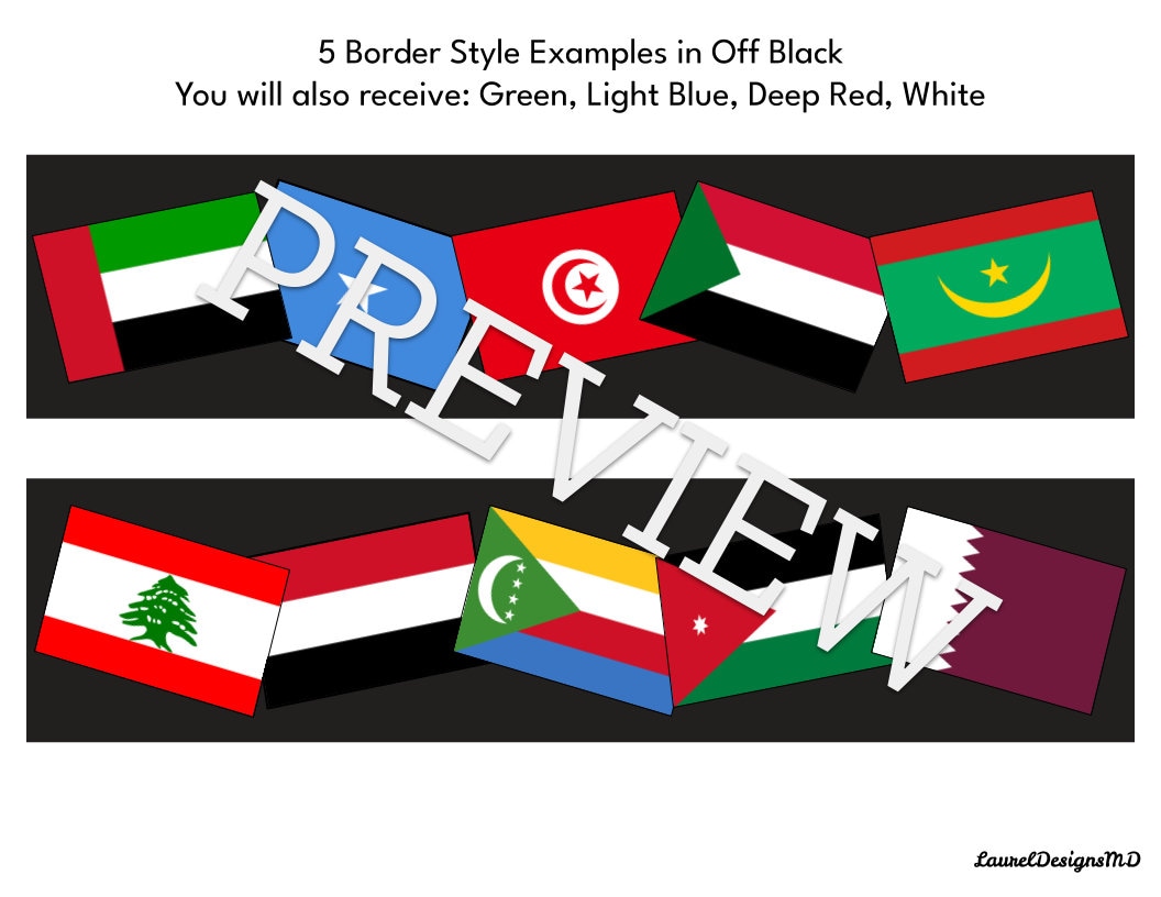 Arab American Heritage Month Bulletin Board Borders, Bulletin Board ...