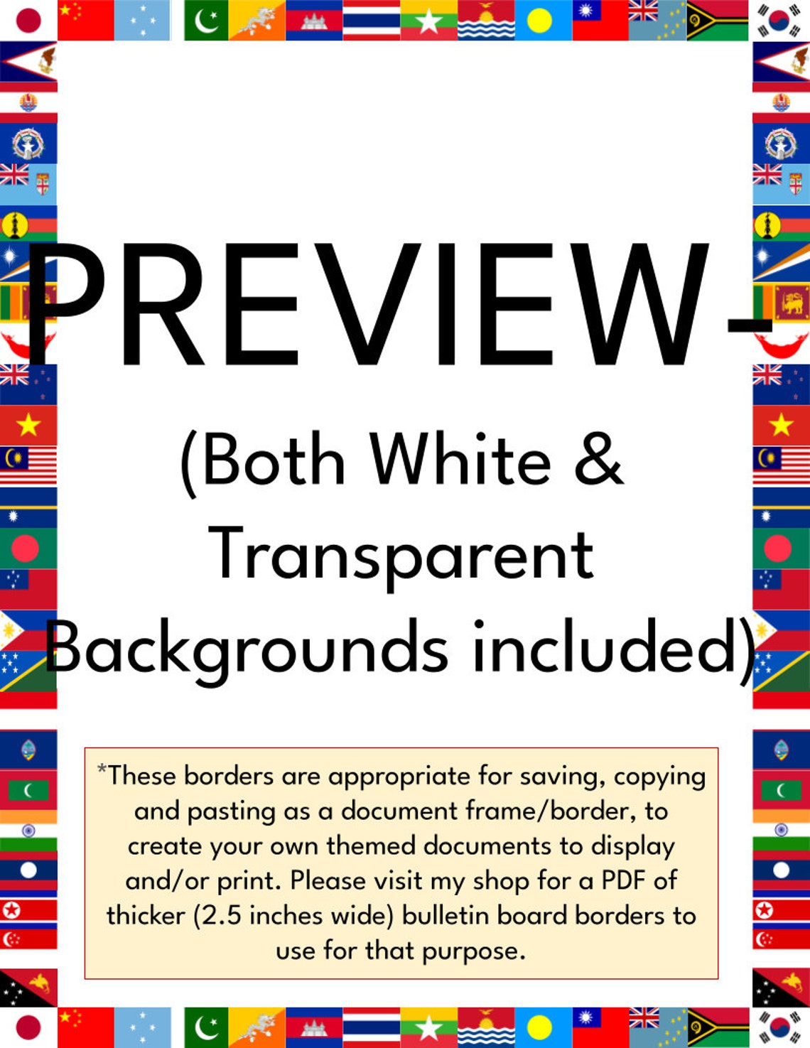 AAPI Page Borders-frames, Asian American-pacific Islander Heritage ...