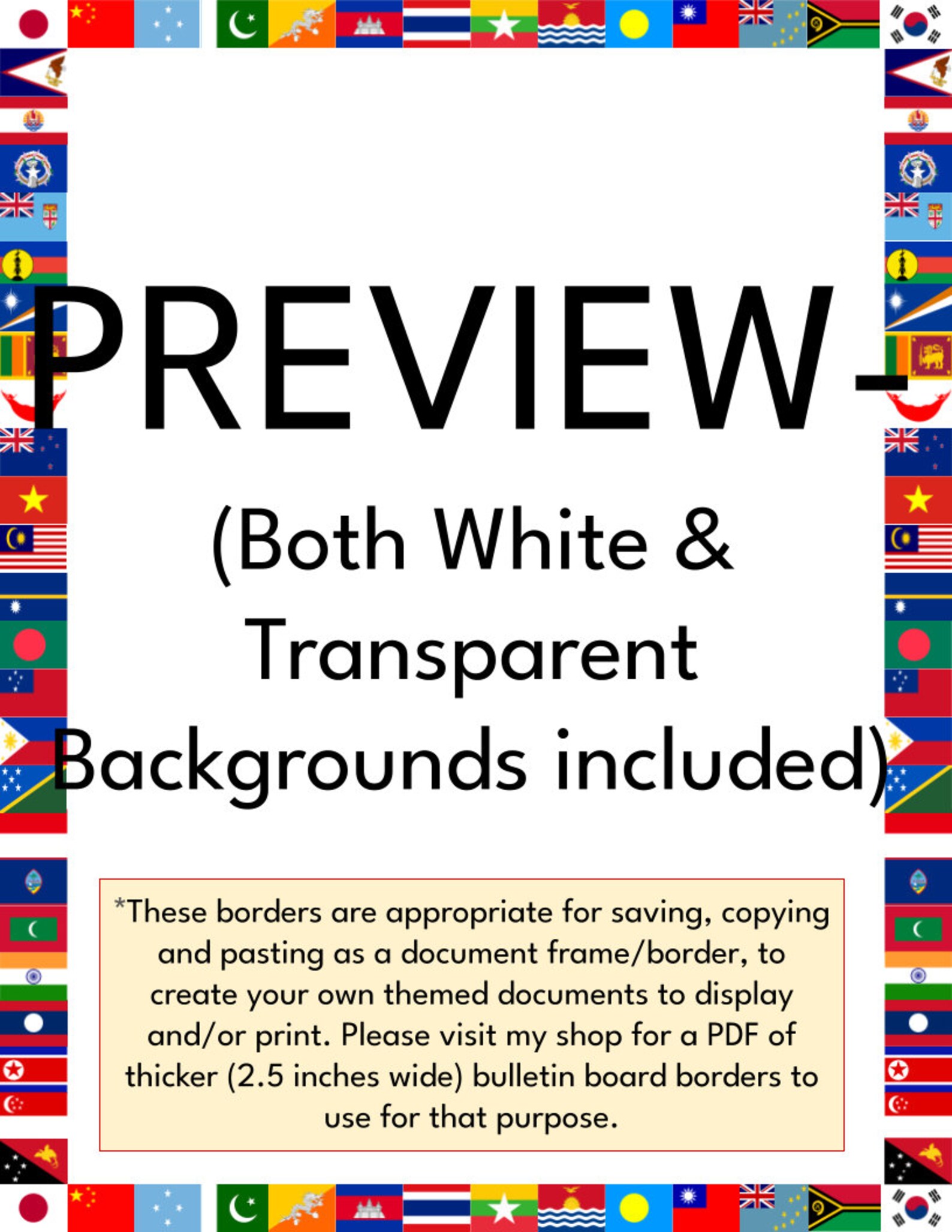 AAPI Page Borders-frames, Asian American-pacific Islander Heritage ...