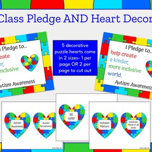 Autism Awareness Bulletin Board, Poster Set, Student Worksheet ...