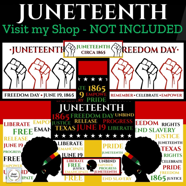 Juneteenth Bunting Banner, Black History Month Bunting Banner Letters ...