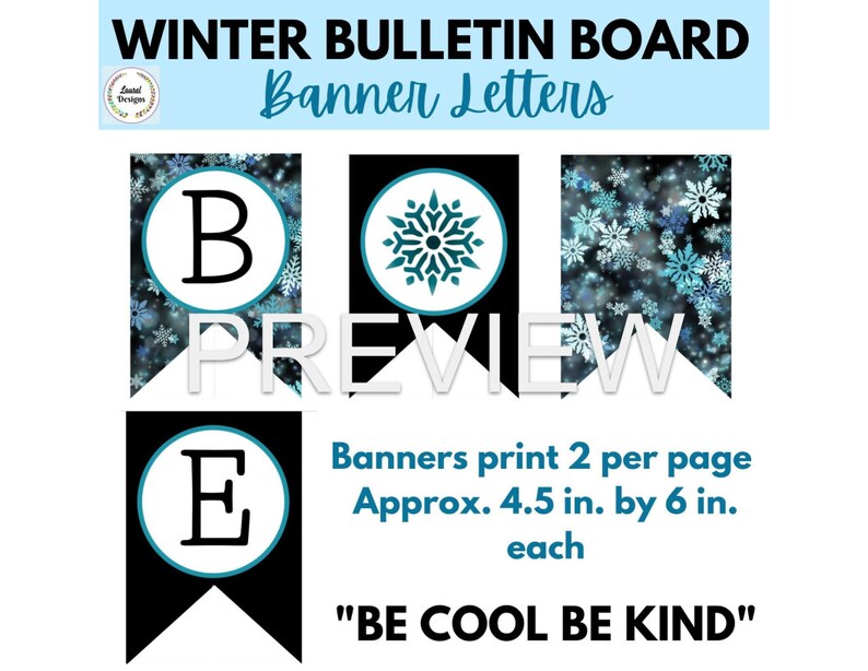Winter-snowman Bulletin Board, Kindness Theme, It's Cool to Be Kind ...