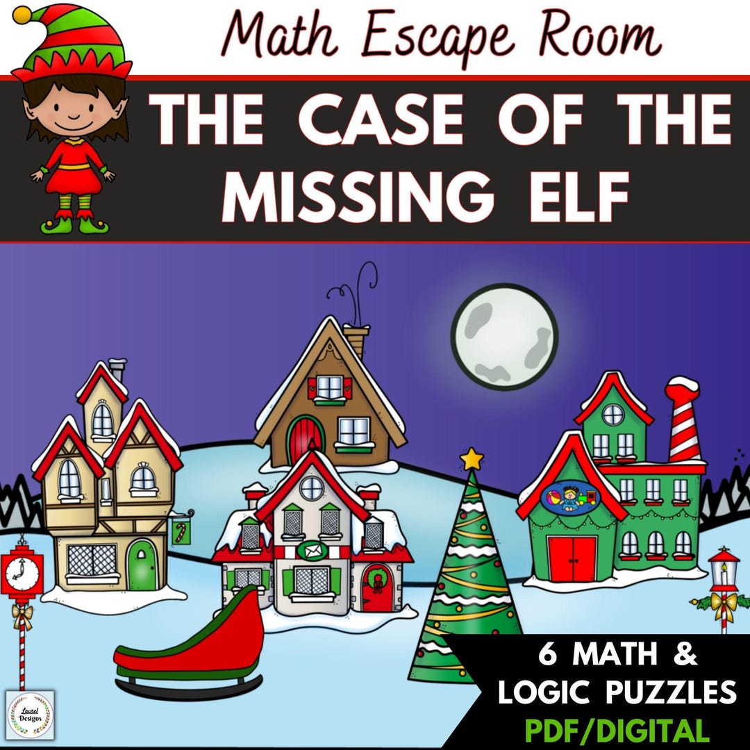 Christmas Escape Room, Elf Escape Room, Holiday Puzzles, Math Puzzles ...