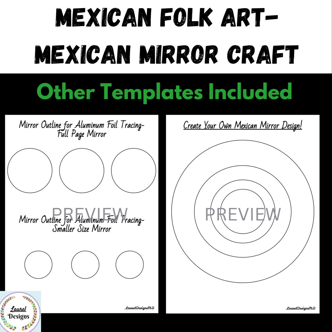 Mexican Mirror Craft Project, Hispanic Heritage Month, Cinco De Mayo ...