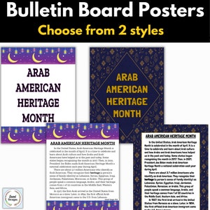 Arab American Heritage Month Flag Hearts Printables Set of 22, Bulletin ...