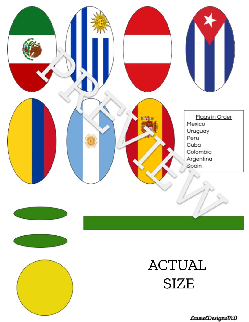 Hispanic Heritage Month Flag Flowers, Mes De La Herencia Hispana, Door ...