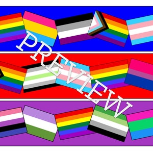 Pride Month Bulletin Board Borders, LGBTQ, LGBTQIA+, Rainbow Flags ...