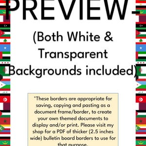 Arab Flags Page Borders-frames, Arab American Heritage Month Flags Page ...