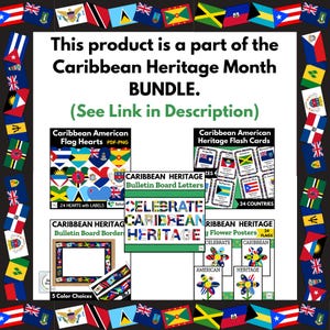Printable Caribbean American Heritage Month Bulletin Board Borders ...