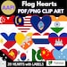 AAPI, Asian American & Pacific Islander Heritage Month Flag Hearts ...