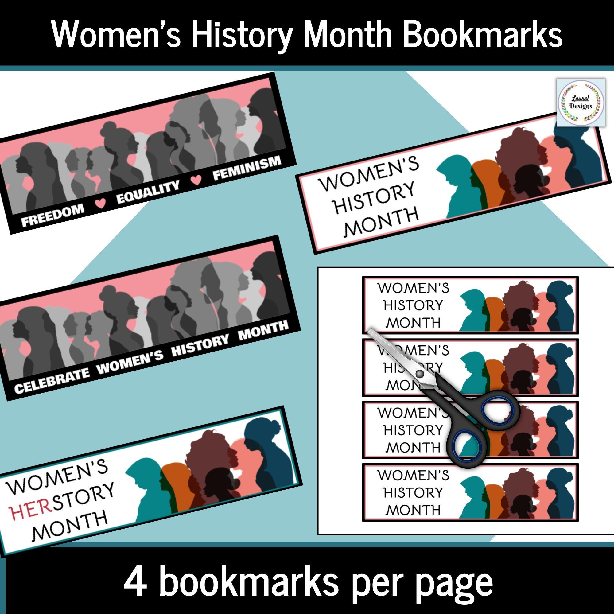 Women's History Month Posters, Bookmarks, Inspirational Women in ...