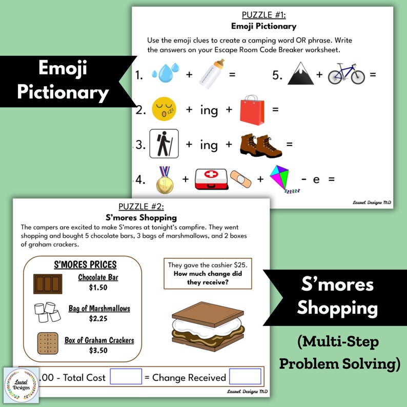 Camping Escape Room, Summer Escape Room, Summer School, Summer Camp ...