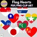 AAPI, Asian American & Pacific Islander Heritage Month Flag Hearts ...