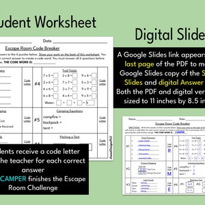 Camping Escape Room, Summer Escape Room, Summer School, Summer Camp ...