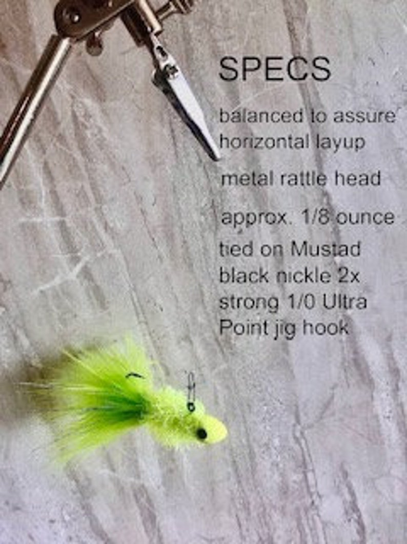 Balanced Rattle Fly Jig - Etsy