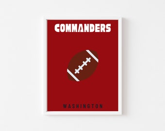 Commanders Poster - Etsy
