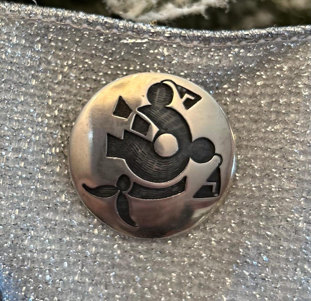 Vintage Hopi Craftsman Guild Sterling Silver Mudhead Design Brooch ...