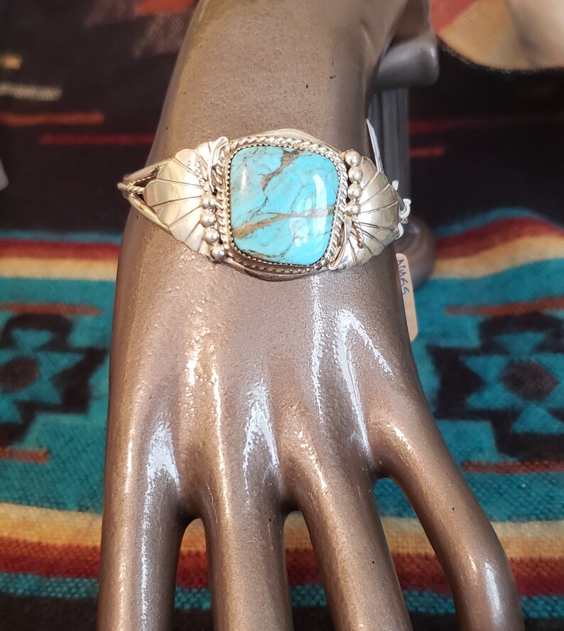Native American s Ray Sterling Silver Cuff With - Etsy