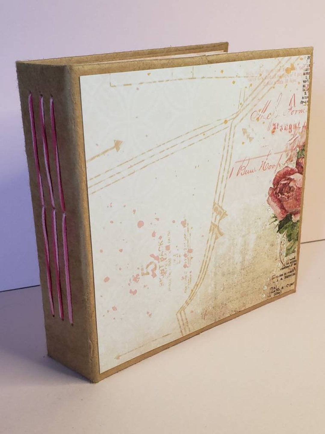 Sparkle Rose Junk Journal - Etsy