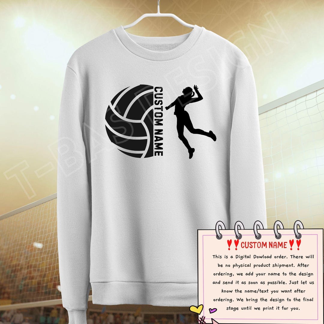Custom Volleyball Team Design Personalized Volleyball Name Art ...