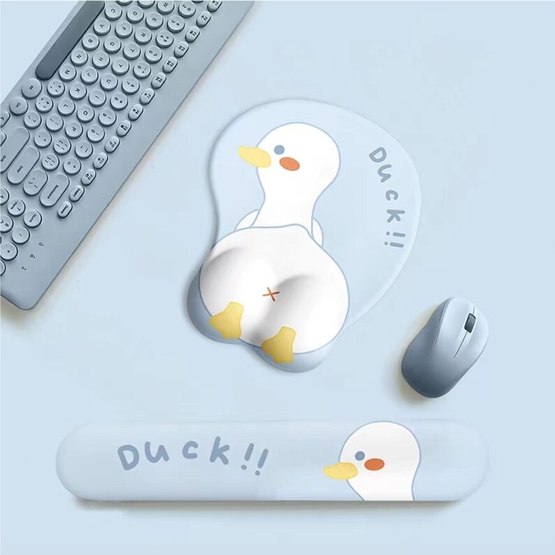 Lovely Funny Duck Mouse Pad Ergonomic Mouse Pad Wrist - Etsy