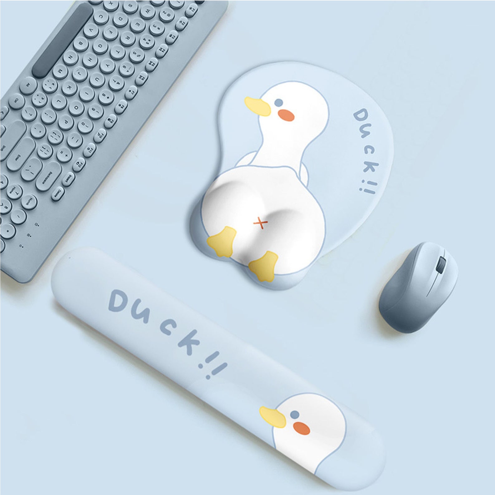 Lovely Funny Duck Mouse Pad Ergonomic Mouse Pad Wrist - Etsy