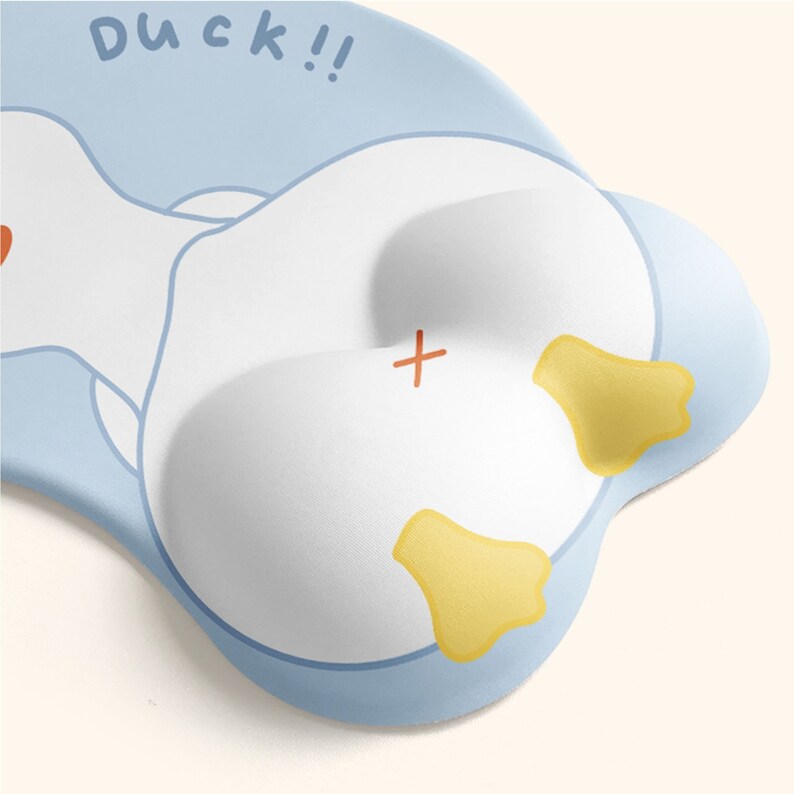Lovely Funny Duck Mouse Pad Ergonomic Mouse Pad Wrist - Etsy