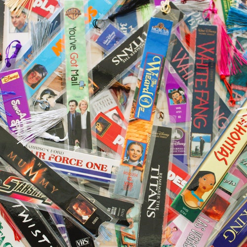 VHS Bookmarks VHS Spine Bookmark Movie Bookmark Gift for - Etsy