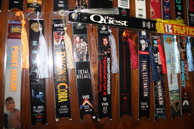 Vintage VHS Movie Spine Bookmark: Upcycled Book Lover Gift - Etsy