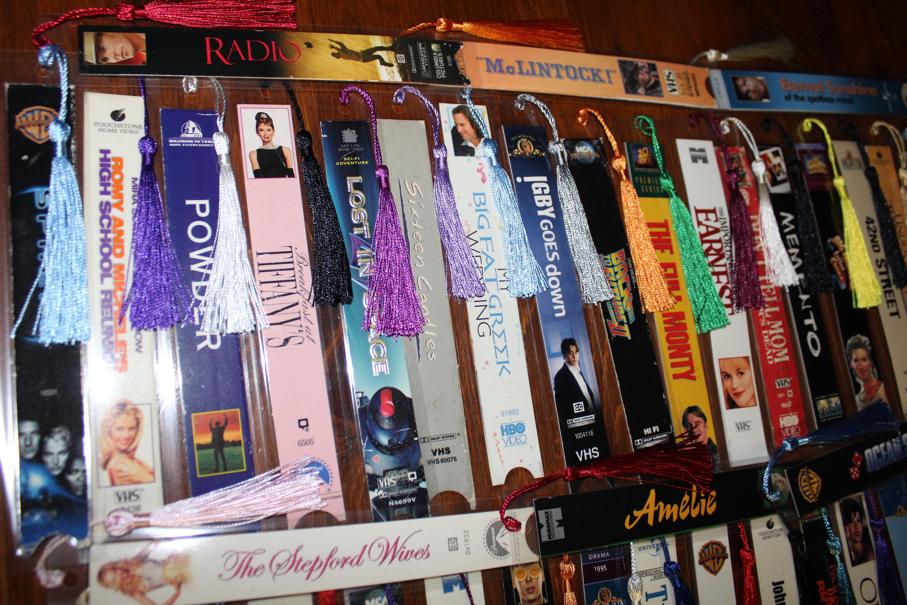 Vintage VHS Movie Spine Bookmark: Upcycled Tassel Bookmark - Etsy